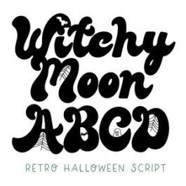 BFC Witchy Moon Halloween Retro Script Doodle Font