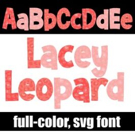 Lacey Leopard Color Font
