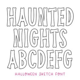 BFC Ghoul Town Solid Halloween Font
