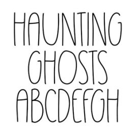 BFC Haunting Ghosts Rustic Spooky Halloween Handwriting Font