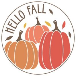 Simple Fall Leaf Circle Frame