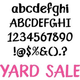 Yard Sale Block Font