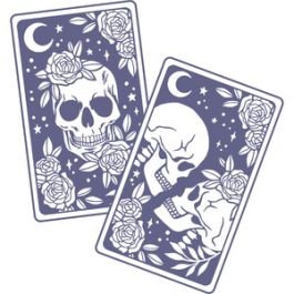 Tarot card skulls