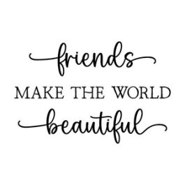 friends make the world beautiful | friendship quote
