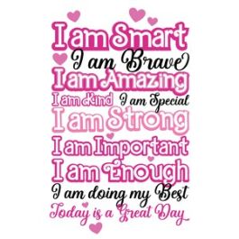 Layered Inspirational Daily Mantras / Subway Art