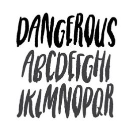 Dangerous Scary Creepy Dripping Halloween Font