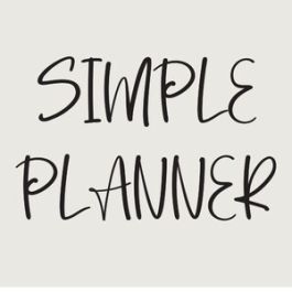 Simple Planner Font