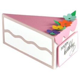 Layered Cake Slice with Label