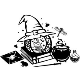 Wizard study room scene