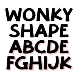 BFC Wonky Shape Kids Playful Block Font