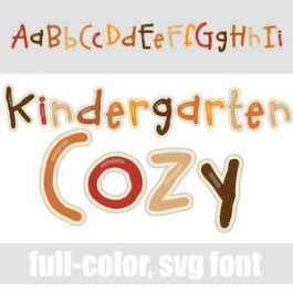 Kindergarten Cozy Color Font