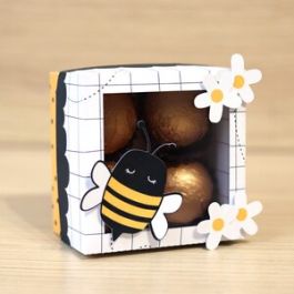 Bee square candy box