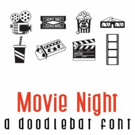 Movie Night Doodlebat Font