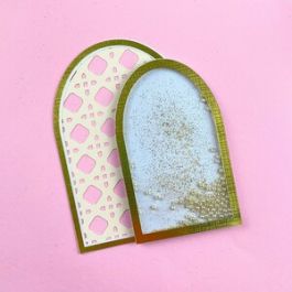 Rattan panel cake topper to customize