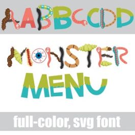 Monster Menu Color Font