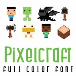 Pixelcraft Full Color Font