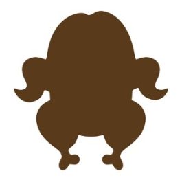 Cooking Turkey Silhouette