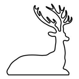Reindeer outline