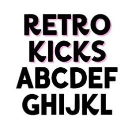 BFC Retro Kicks Bold Whimsical Chunky Display Block Font
