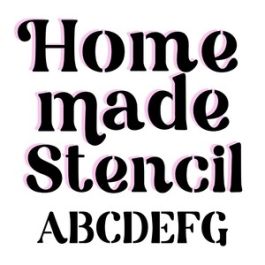 BFC Homemade Stencil Modern Trendy Serif Font