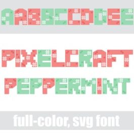 Pixelcraft Peppermint Color Font
