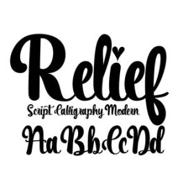 Relief Font