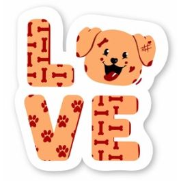 Puppy Love Sticker