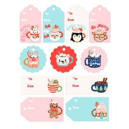 Christmas Mugs Gift Tags