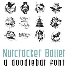 Nutcracker Ballet Doodlebat Font