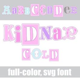Kidnap Cold Color Font