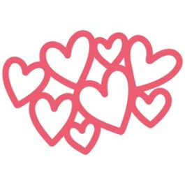 Heart Doodle Cluster