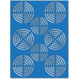 crossed circles mat/layer/stencil