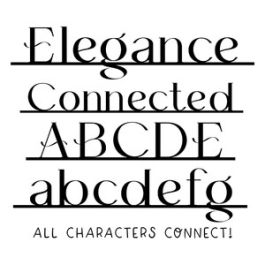 BFC Elegance Connected Modern Serif Skinny Classy Party Font