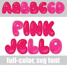 Pink Jello Color Font