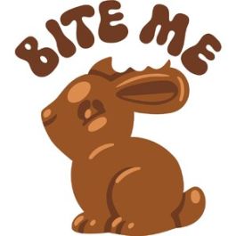 Bite me Chocolate Bunny