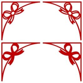 Ribbon Bow Corners|465920