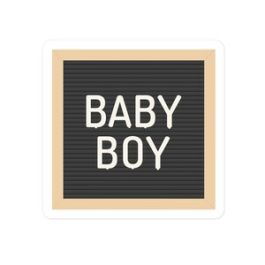 Baby Boy Letter Board