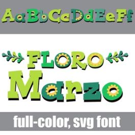 Floro Marzo Color Font