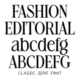 BFC Editorial Fashion Classic Serif Fashion Glamor Font