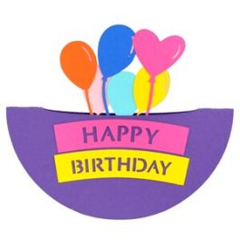 Rocking Happy Birthday Balloons Card