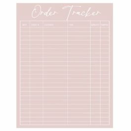 Order Tracker Printable