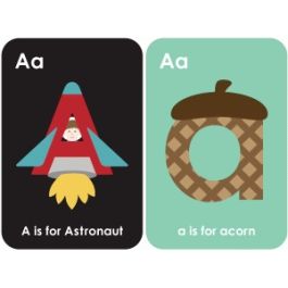 letter 'a' flashcard