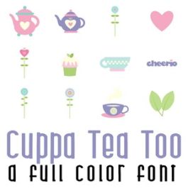 Cuppa Tea Too Full Color Font