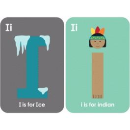 letter 'i' flashcard