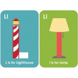 letter 'l' flashcard