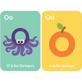 letter 'o' flashcard