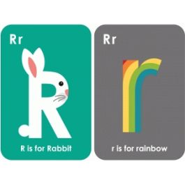letter 'r' flashcard