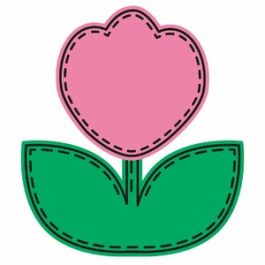 Tracing Shape Activity - Tulip Flower