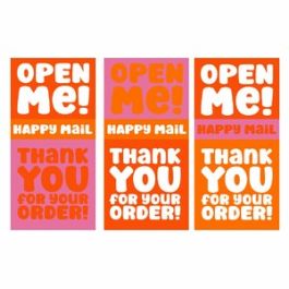 Small Business Box Seal Open Me Stickers