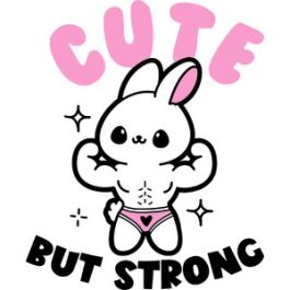 cute but strong bunny